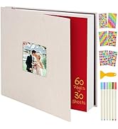 Amazon.com: AIOR Scrapbook Photo Album 60 Pages, DIY Scrapbook Photo ...