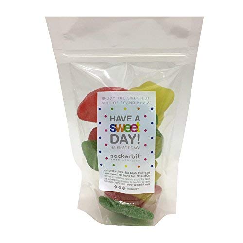 Amazon.com : Sockerbit Scandinavian Candy 8oz Bag Sour Gummy Lips (Sura ...