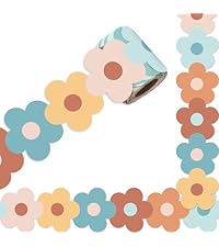 Amazon.com: Whaline Spring Daisy Flower Bulletin Board Border 32.8Ft 3D ...