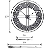 Amazon.com: YIDIE 30 inch Large Wall Clock Decorative Solid Metal Retro ...