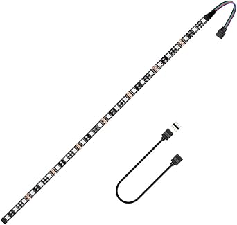 Amazon.com: Vrabocry LED RGB PC Light Strip 1PCs 19.7in RGB LED Strip ...