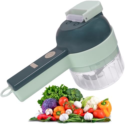 Amazon.com: Kitchen Goods Electric Vegetable Cutter Set - 4 in 1 ...