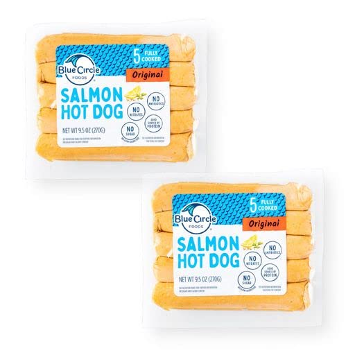 Amazon.com: Sustainable Salmon Hot Dogs by Blue Circle Foods (4 Packs ...