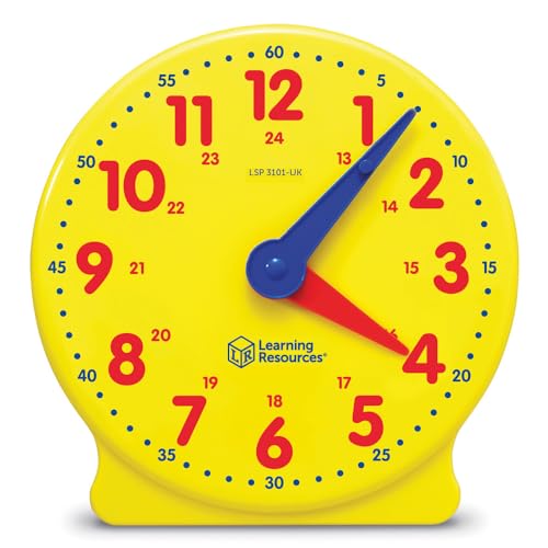Learning Resources Big Time 24-Hour Student Clock, Kids Learning To ...