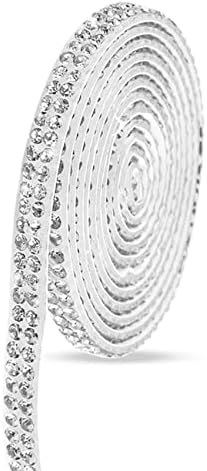 Silver Rhinestone Ribbons, Crystal Rhinestone Diamond Ribbon Strips ...