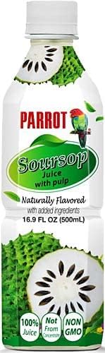 Amazon.com : Parrot 100% Soursop Juice with Pulp 16.9 fl. oz. (Pack of 12) : Grocery & Gourmet Food