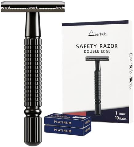 Amazon.com: Gearhub Double Edge Safety Razor Reusable Stainless Metal ...
