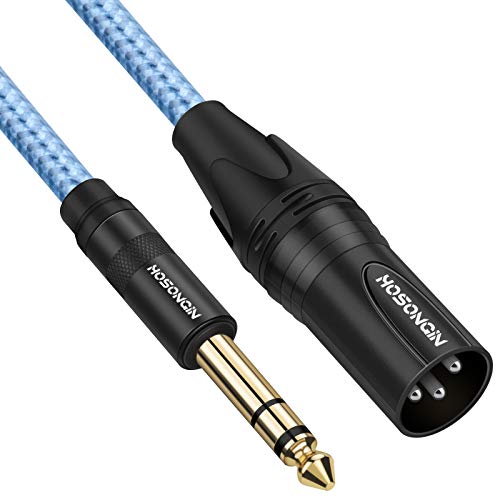 Snapklik.com : HOSONGIN 1/4 Inch TRS To XLR Male Cable, Quarter Inch