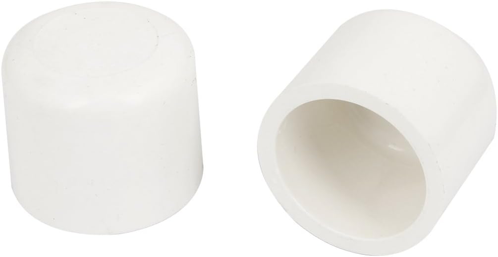 Amazon.com: 25mm Inner Dia White PVC Hose Tube End Fitting Adapter Caps ...