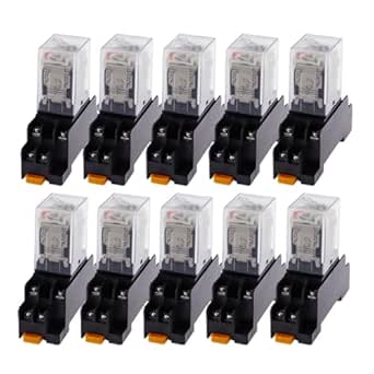 Amazon.com: 10Set LY2NJ HH62P HHC68A-2Z Electronic Electromagnetic Relay 10A 8PIN Coil DPDT with ...