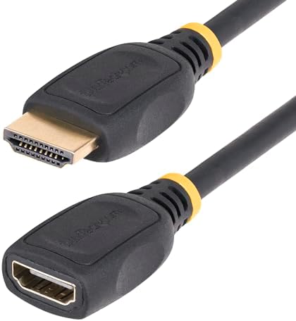 Amazon.com: StarTech.com 18in (0.5m) HDMI 2.0 Extension Cable, High ...
