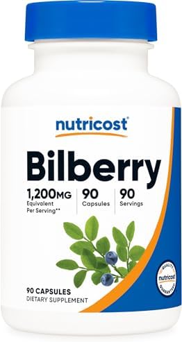 Amazon.com: Piping Rock Bilberry Extract Capsules 2400mg | 200 Count ...