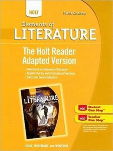 Holt Elements of Literature: The Holt Reader, Adapted Version First ...
