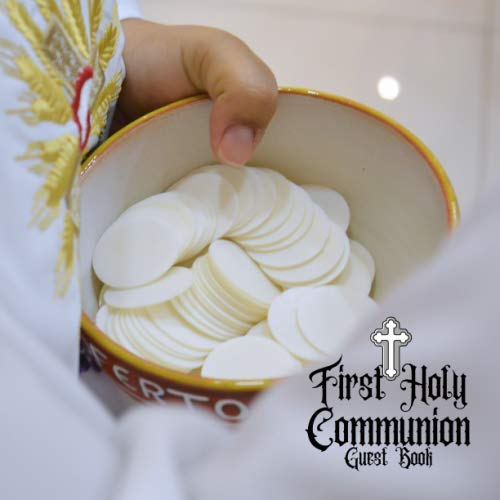 Amazon.com: First Holy Communion Guest Book: Keepsake Message Book With ...