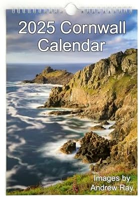 2025 A4 Cornwall Calendar featuring 13 Cornish Landscape Photographs by ...