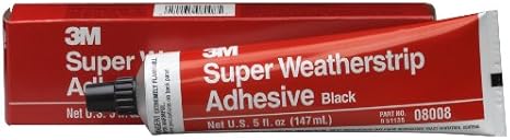 3M 08008 Super Weatherstrip Adhesive, 08008, Black, 5 oz Tube : Amazon ...