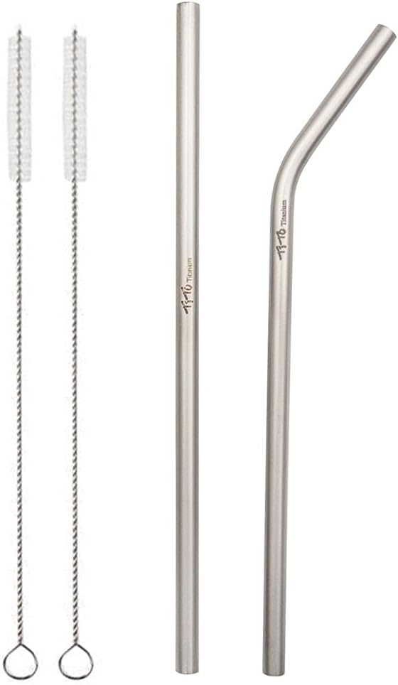 Amazon.com: TiTo Titanium straw supper strong and ultralight Drinking ...