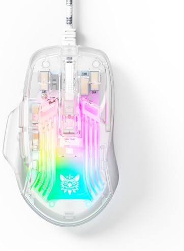Amazon.com: Transparent Gaming Mouse Wired Computer Mice with 13 RGB ...