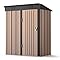 Amazon.com : Gizoon 6' x 4' Outdoor Storage Shed with Double Lockable ...