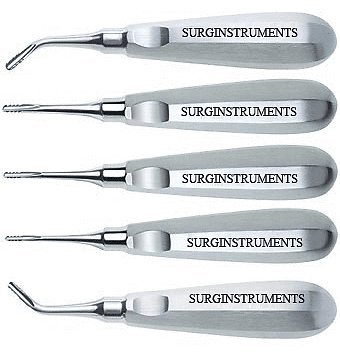 Amazon.com: SurgicalOnline Serrated Elevators Set Dental Extraction ...