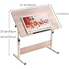 Amazon.com: XTRYBHD Folding Art Desk, Height Adjustable Drawing Table ...