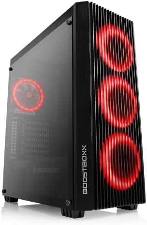 Gaming PC-Gehäuse Thor - Midi-Tower, RGB Beleuchtung , Glas-Seitenteil ...