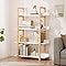 Amazon.com: RELAHOGAR 4 Tier Solid Wood Bookcase, Wooden Kitchen ...