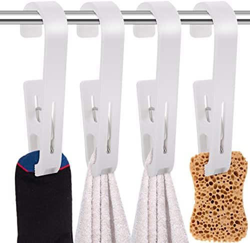 Aipaide 20PCS Laundry Hooks Clip Portable Anti-slip Plastic Hangers ...
