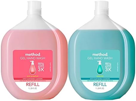 Amazon.com : Method Gel Hand Soap Refill, Vanilla + Raspberry ...