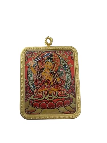 Amazon.com: Buddha Wealth and Protection Square Thangka,Necklace Length ...