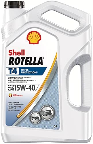 Shell Rotella T4 Triple Protection Conventional 15W-40 Diesel Engine ...