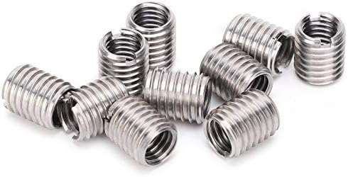 Thread Screw Sleeve, 10Pcs Stainless Steel Insert Nut Durable Thread ...