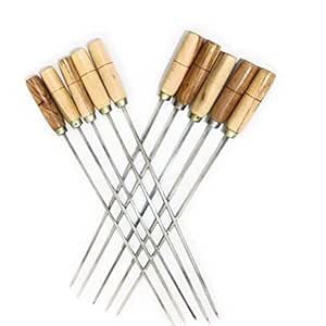 Stainless Steel Skewers Rod Square 5 mm Thickness Barbeque Grilling ...