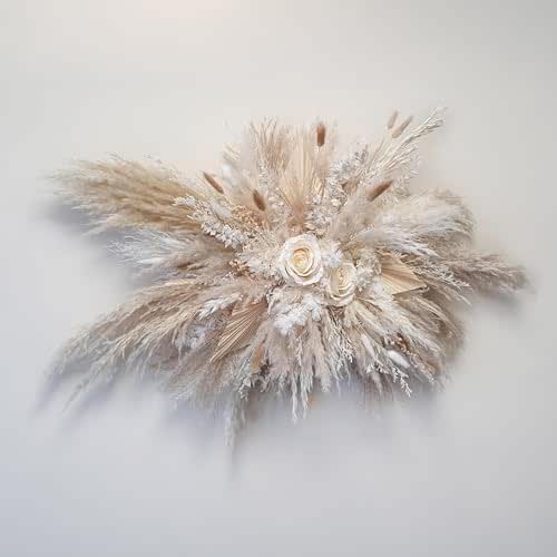 Amazon.com: YN HI FLOWER DIY Boho Wedding Wall Swag with Pampas Grass ...