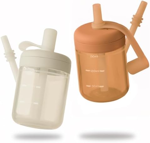 Amazon.com : Moonkie Baby Straw cup | Silicone Toddler Sippy Cup ...