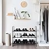 Amazon.com: MAX Houser 3 Tier Free Standing Shoe Rack, Metal Shoe ...