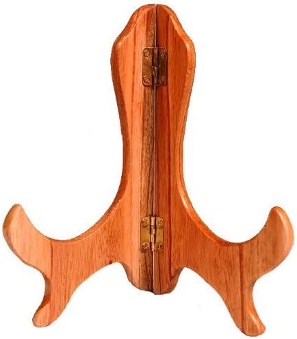 Amazon.com: 9 Inch Tall Natural Wood Plate Stand Display Holder Easel ...