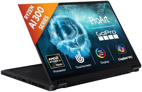 ASUS ProArt PX13 (2026), AMD Ryzen AI MAX+ 395, AMD Radeon 8060S iGPU ...