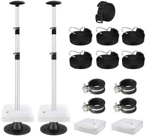 YimSting Boat Cover Support Poles, Adjustable Telescopic Boat Cover ...