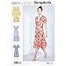 SIMPLICITY Sewing Pattern S8875 Misses' Dresses, Paper, White, Various ...