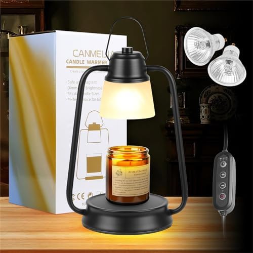 Amazon.com: Hidnvefen Candle Warmer Lamp Lantern, Dimmable Electric Wax ...