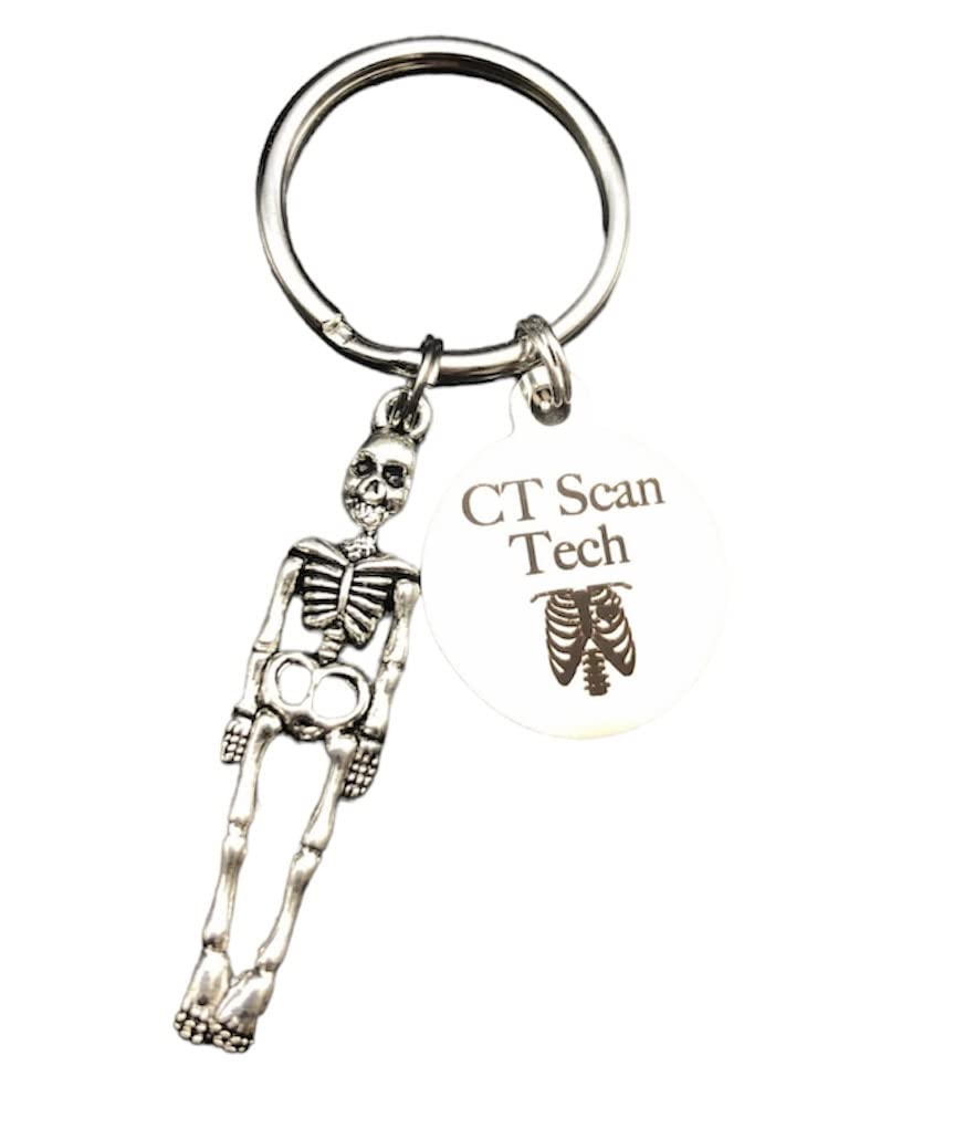 Amazon.com: CT Scan Tech Keychain, Radiology, Graduation, Skeleton ...