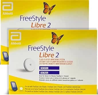 Pack of 2_Abbott Freestyle Libre 2 Sensor for diabetes monitoring CGM ...