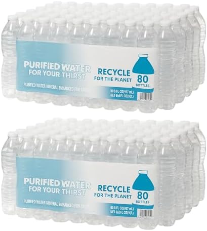 Amazon.com : Purified Wаter 8 oz. bоttle, 80 pk -Small Bоttles Of Wаter ...