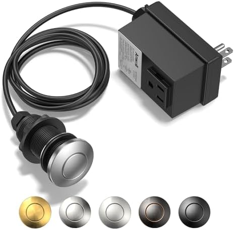 ANWOLL Garbage Disposal Air Switch Kit-Professional，Cordless Sink Top ...