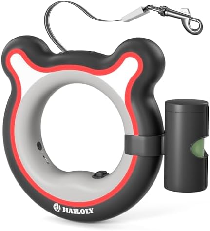 Amazon.com : HAILOLY Retractable Dog Leash with LED Light, Hands-Free ...