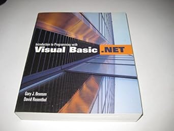 Introduction to Programming with Visual Basic .Net : Buy Online at Best ...