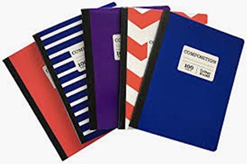 Amazon.com: Norcom (Set of 5) College Ruled Composition Notebooks [9.75 ...