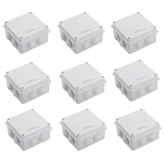 Unction Box 8.5cm 9pc, Project Box with Reserved Holes IP65 Waterproof ...