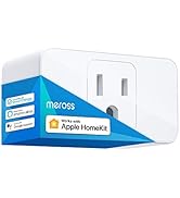 Meross Smart Plug Mini, 15A & Reliable Wi-Fi, Support Apple HomeKit ...